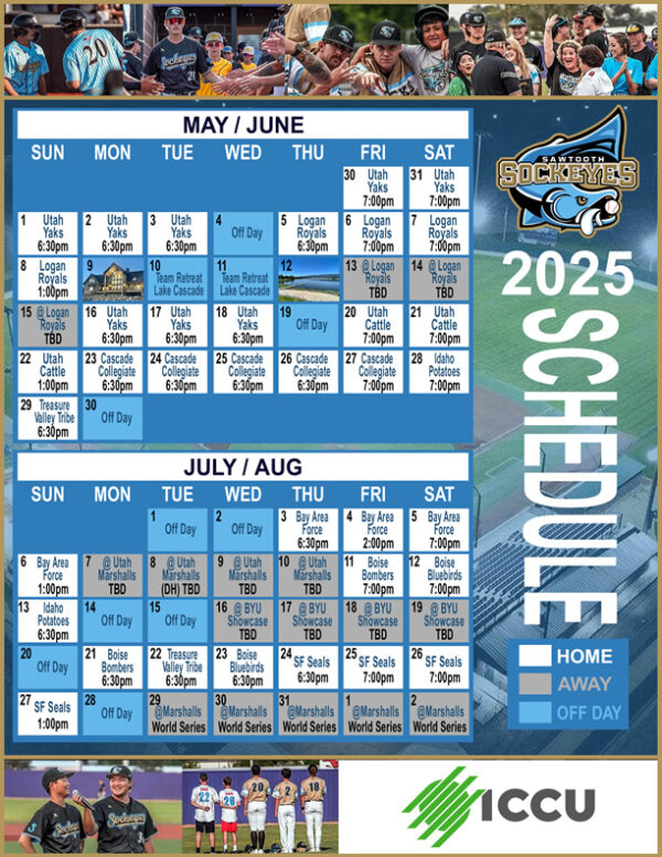 2025 Schedule & Results – Sawtooth Sockeyes